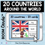 20 pays en anglais avec les boom cards: regarde et choisis