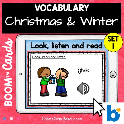 Vocabulaire de Noël en anglais (boom™ cards) – Lien image – graphie ...